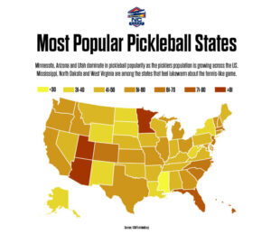 What Are The Most Popular States For Pickleball